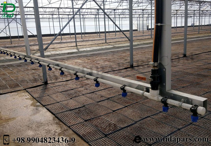 Watering Boom - irrigation trolleys for greenhouses