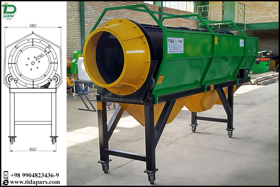 Continuous rotary Sieve - tidapars